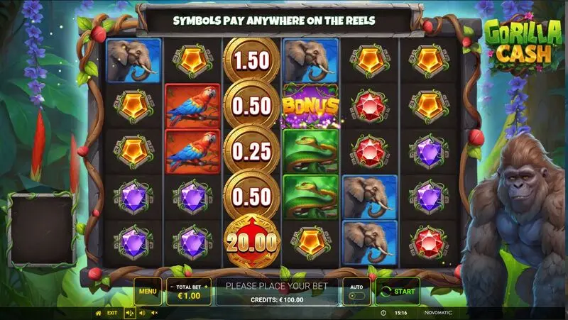 Where to play Gorilla Cash - review and bonus codes - SlotsLOG.com